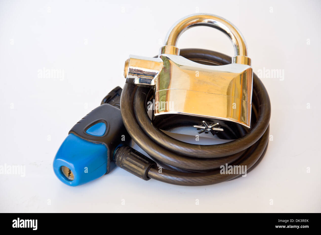 metal lock on white background Stock Photo - Alamy