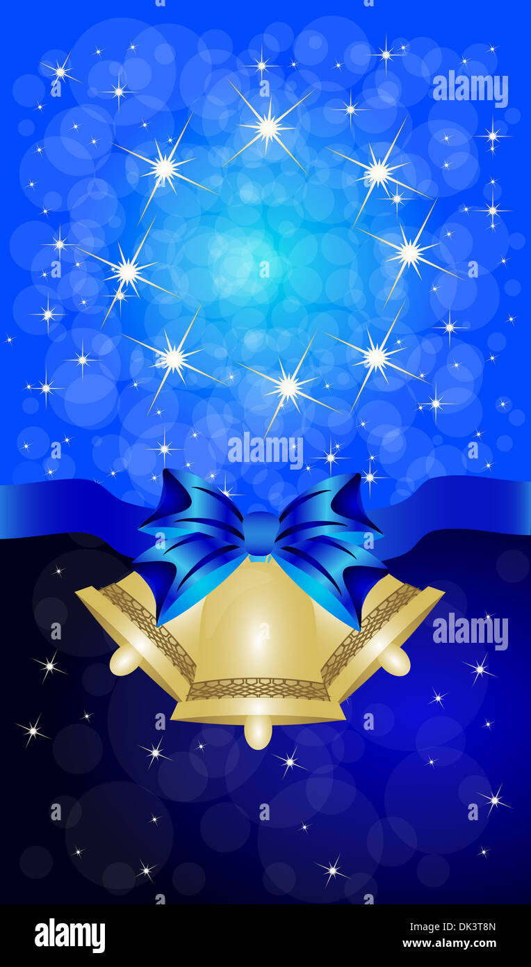 Greeting cards with blue bows. Vector illustration Stock Photo - Alamy