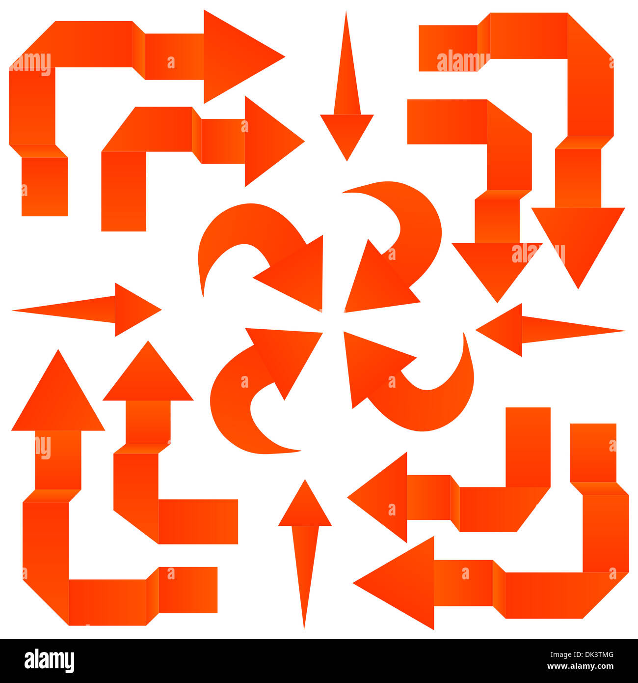 Three red arrows hi-res stock photography and images - Alamy