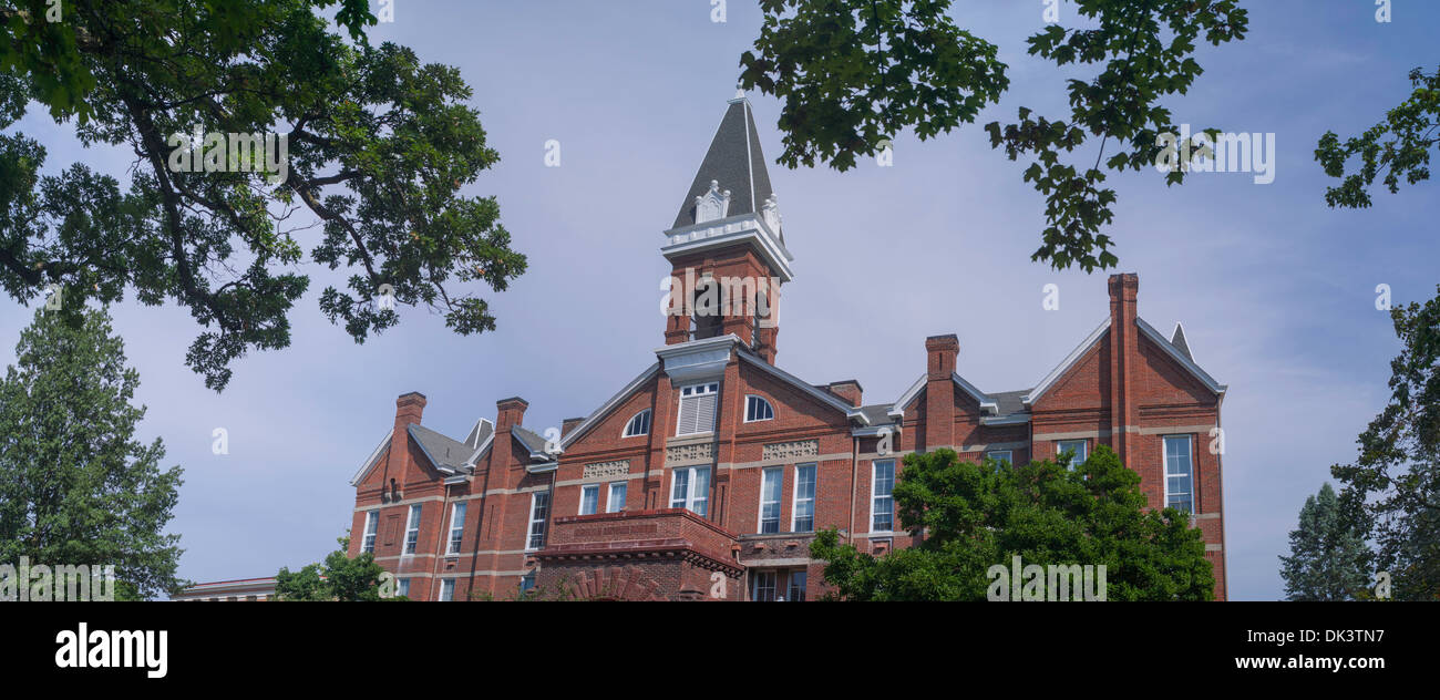 Drake University's "Old Main" proudly stands on campus at the corner of ...