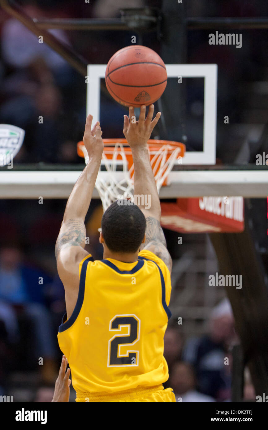 Mar. 11, 2011 - Cleveland, Ohio, U.S - Kent State guard Michael Porrini ...