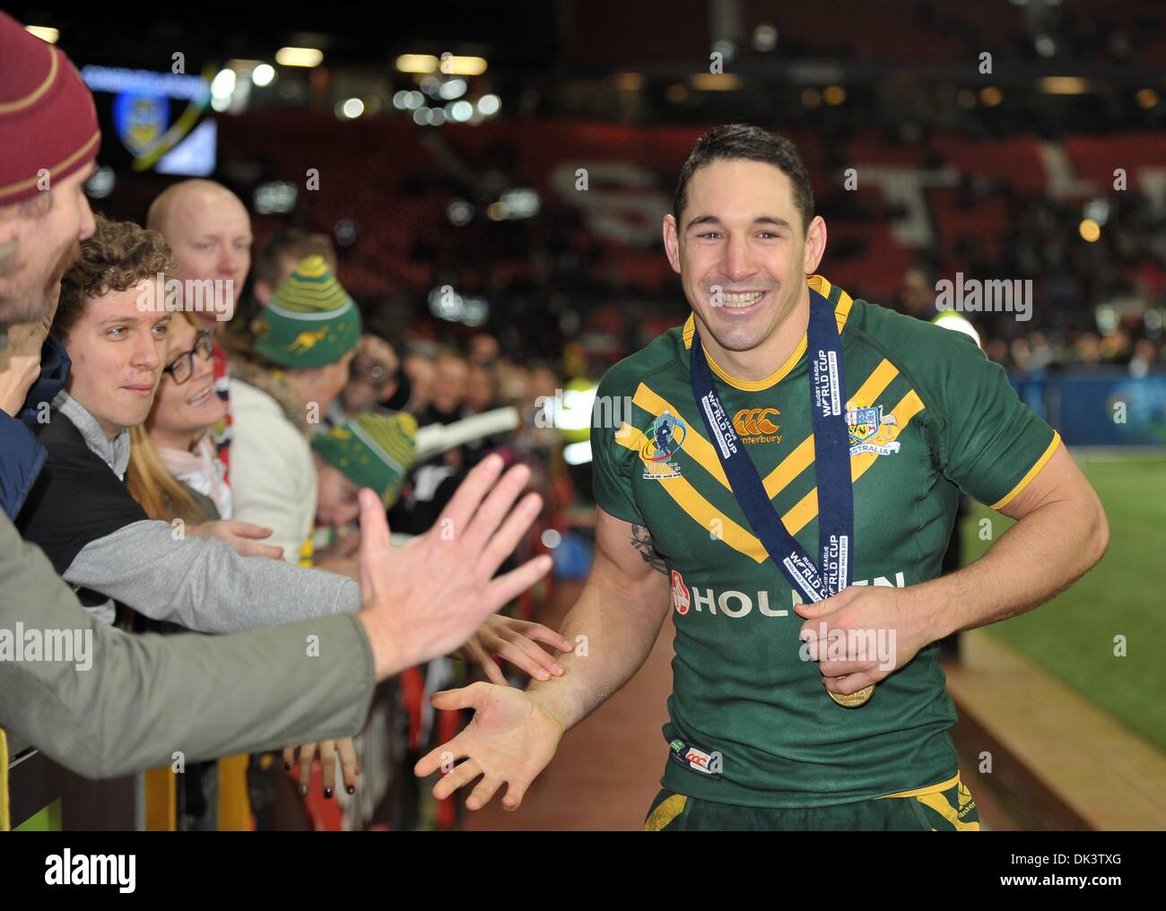 2013 billy slater australia celebrates hi-res stock photography and ...