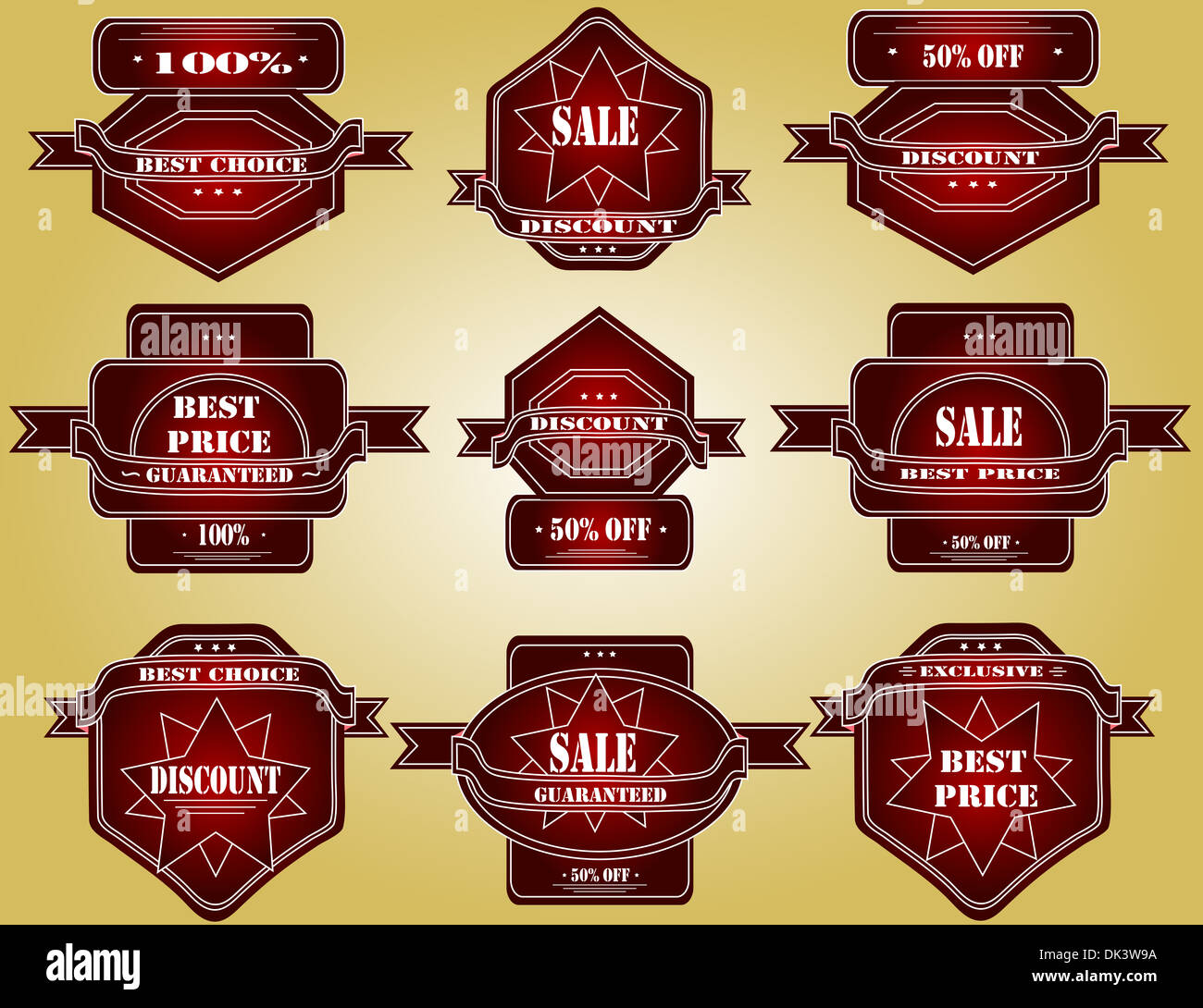 Set of label. Vector Stock Photo - Alamy