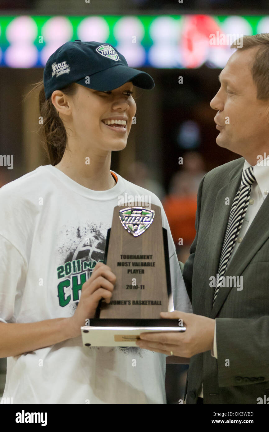 Mar. 12, 2011 - Cleveland, Ohio, U.S - Bowling Green senior Lauren ...