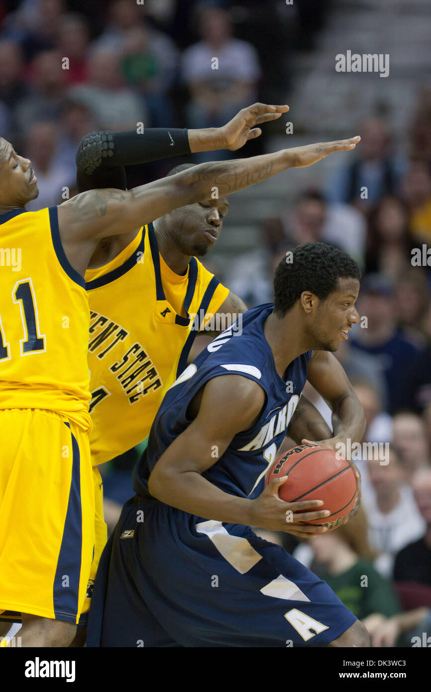 Mar. 12, 2011 - Cleveland, Ohio, U.S - Kent State guard Carlton Guyton ...
