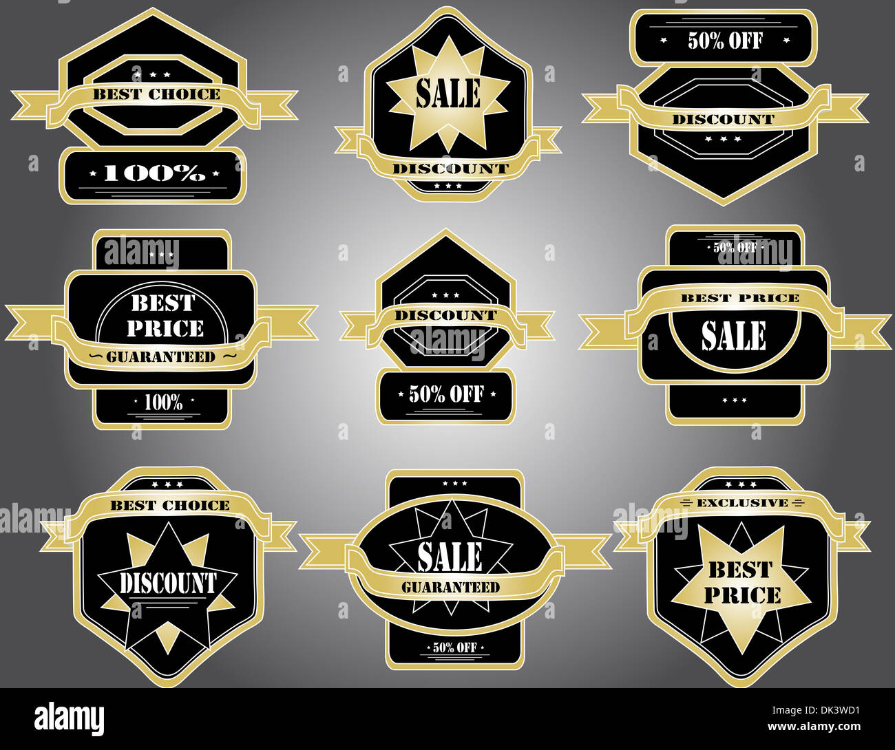 Set of label. Vector Stock Photo - Alamy