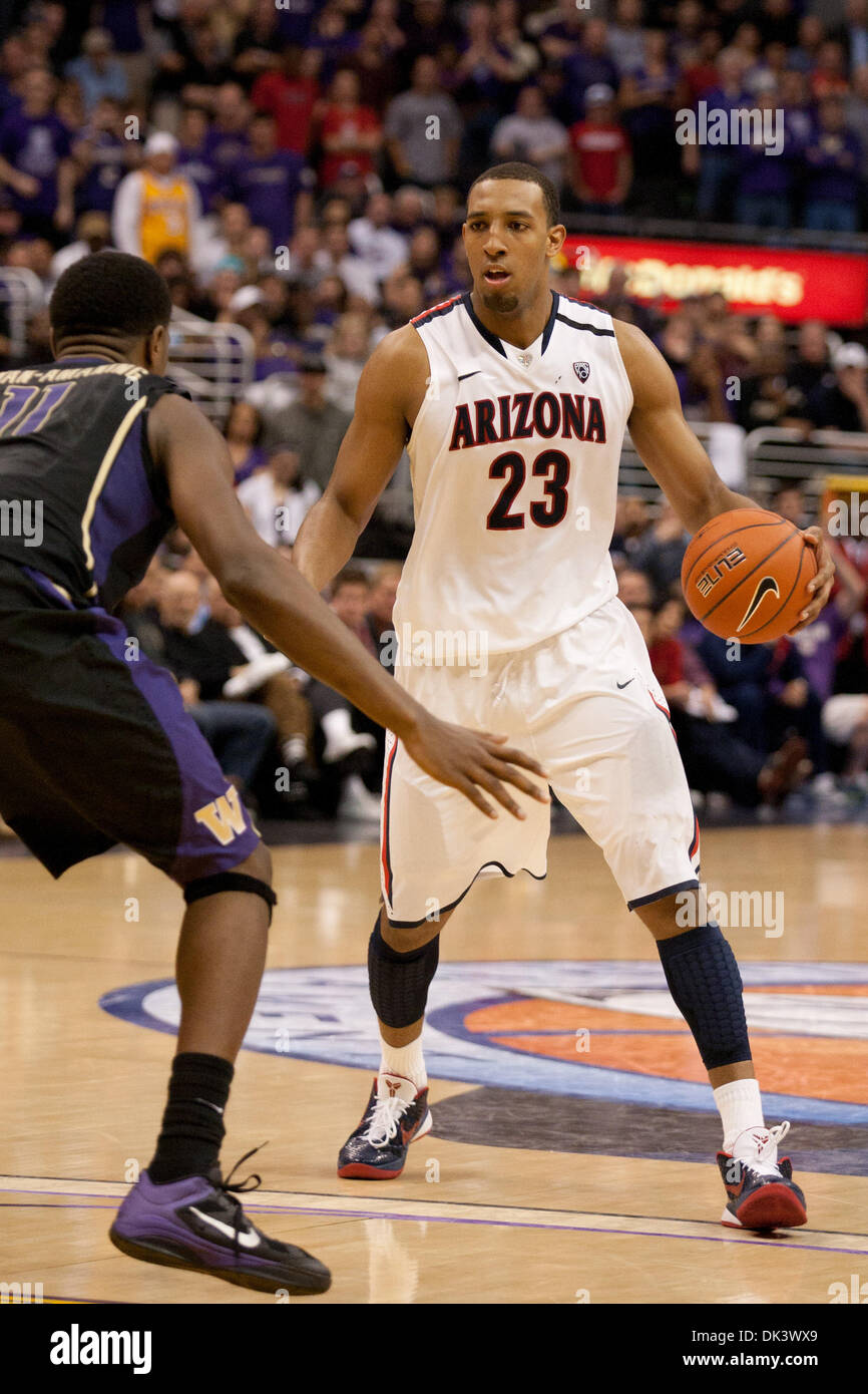 Mar. 12, 2011 - Los Angeles, California, U.S - Arizona Wildcats forward ...