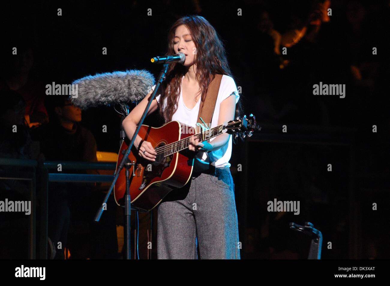 Taipei, China. 30th Nov, 2013. Singer Cheer Chen performs at her ...
