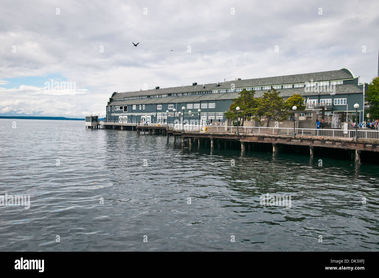 View with pier, Seattle, state of Washington, USA Stock Photo - Alamy