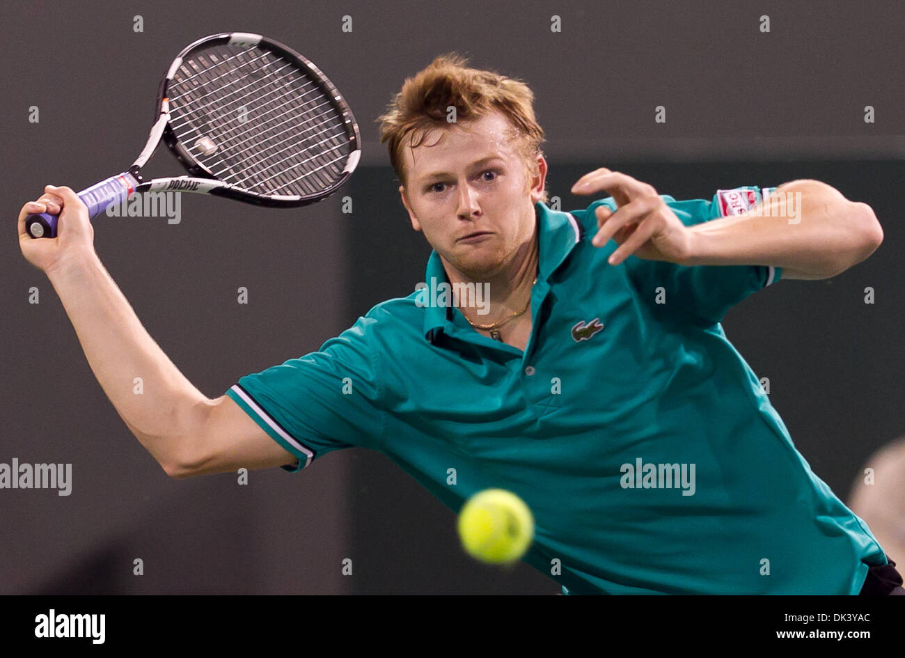 Mar. 13, 2011 - Indian Wells, California, U.S - Andrey Golubev (KAZ) in ...