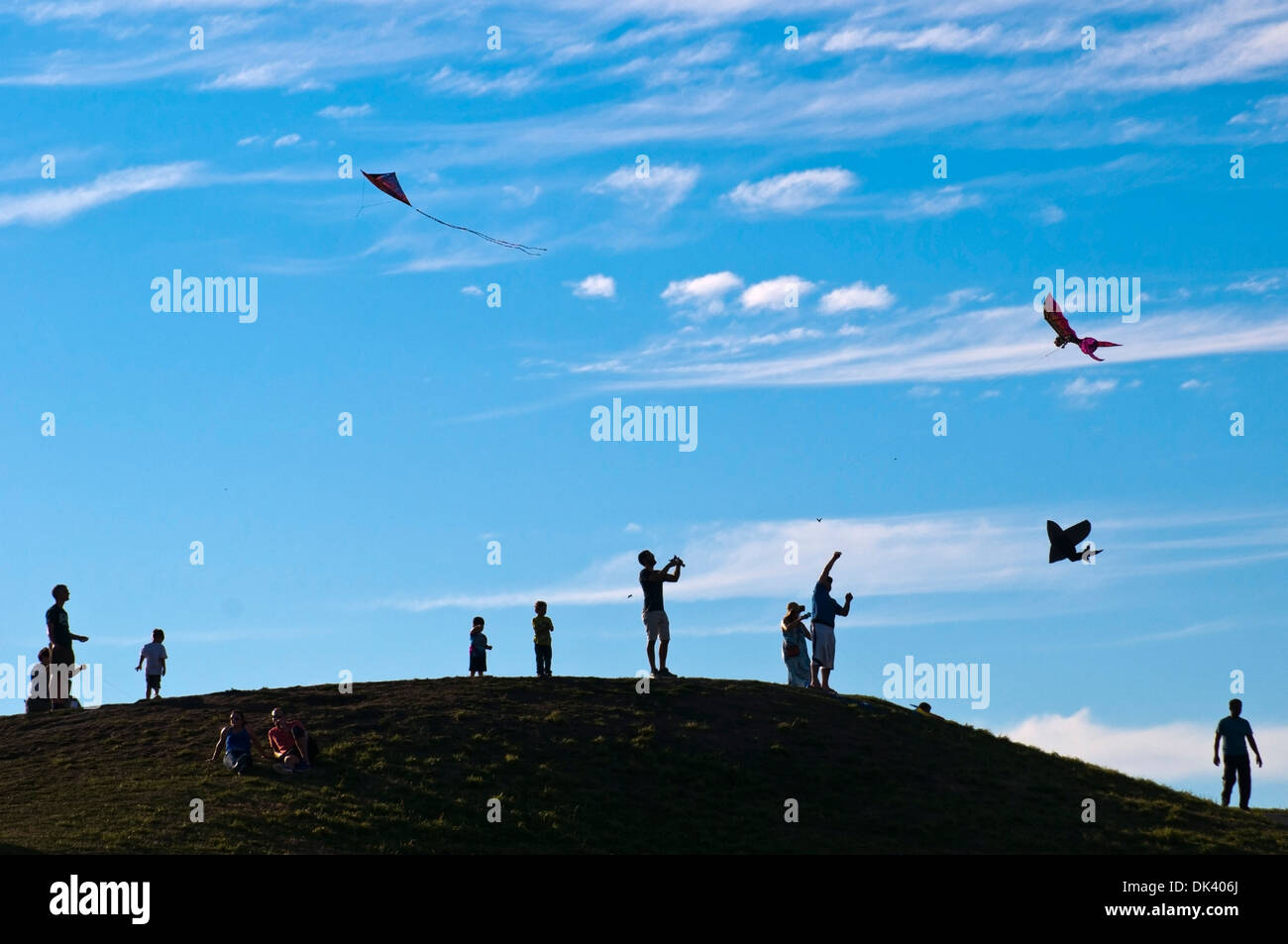 Gas Works Park, Kites Flying ,Seattle, state of Washington, USA Stock ...