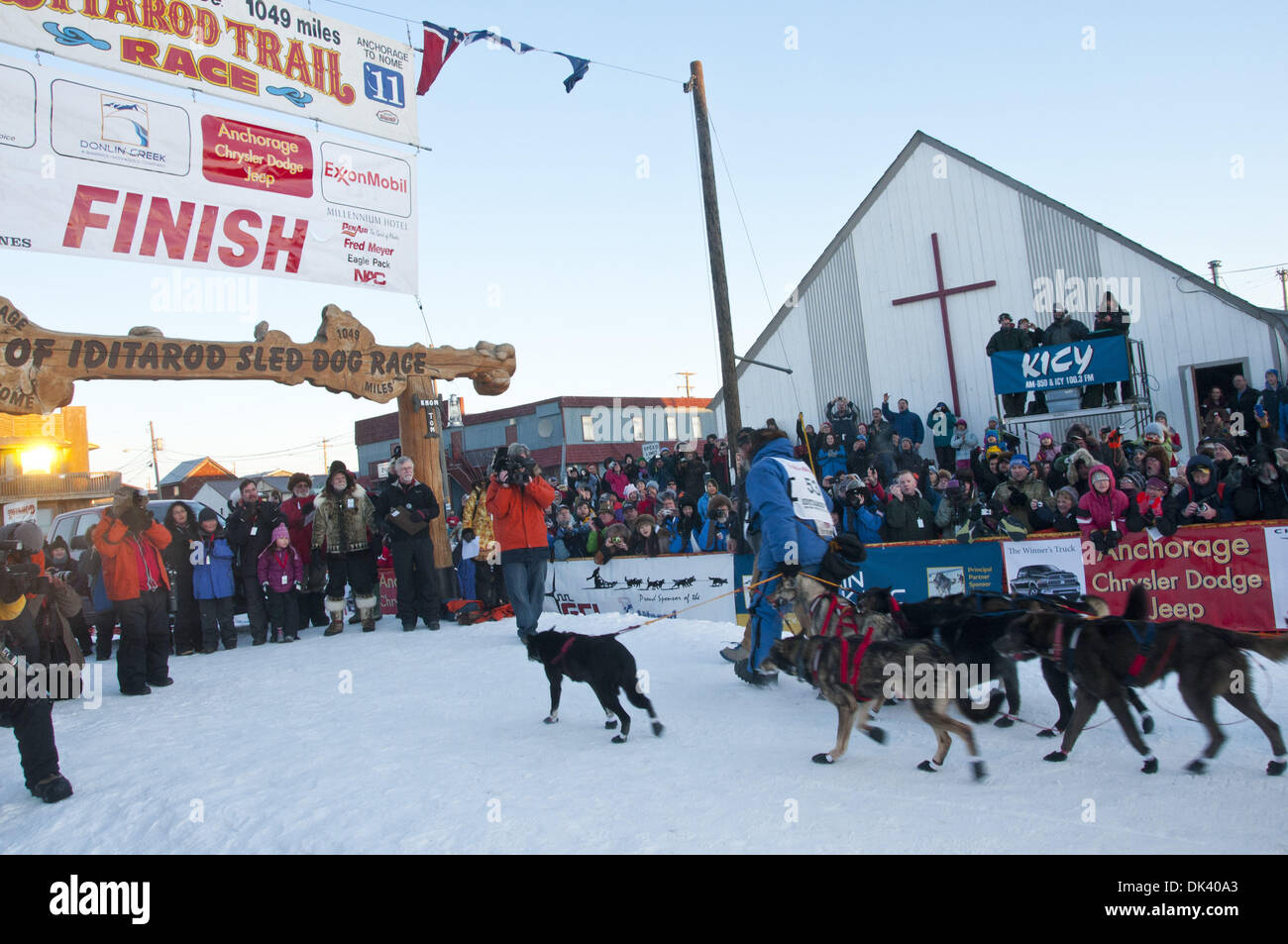 Mar. 15, 2011 - Nome, Alaska, U.S. - Kotzebue resident JOHN BAKER ...
