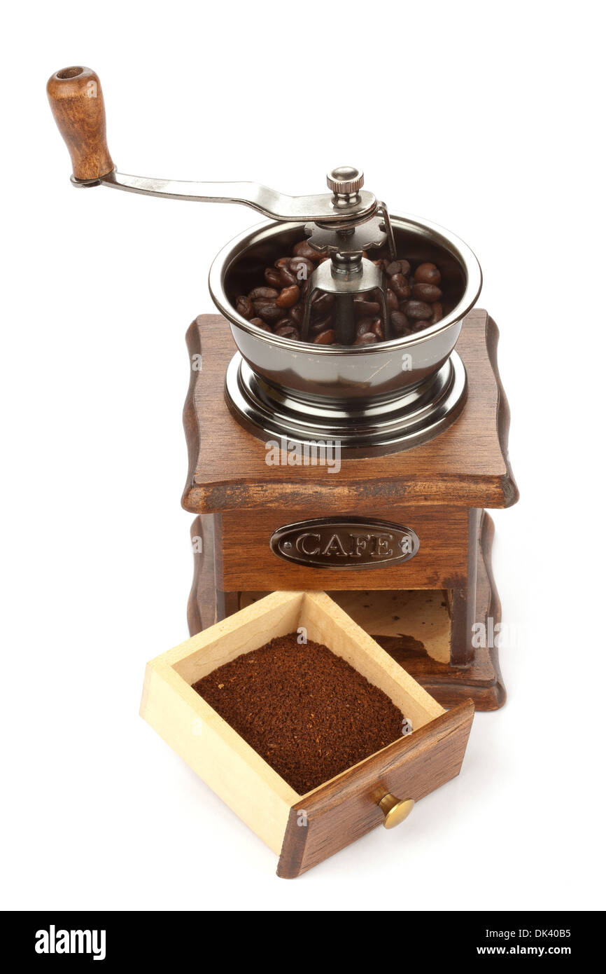 Coffee grinder, isolated Stock Photo - Alamy