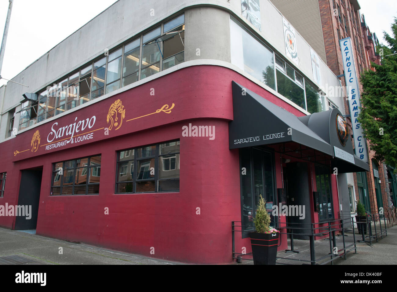 Restaurant Sarajevo, Seattle, state of Washington, USA Stock Photo - Alamy