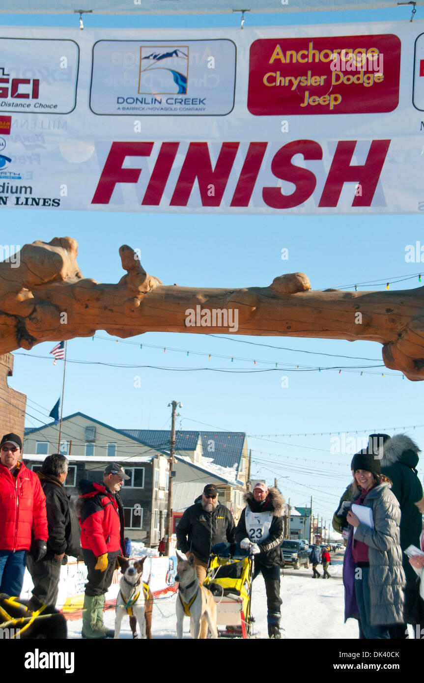 Mar 15, 2011 - Nome, Alaska, USA - HANS GOTT arrives in Nome to claim ...