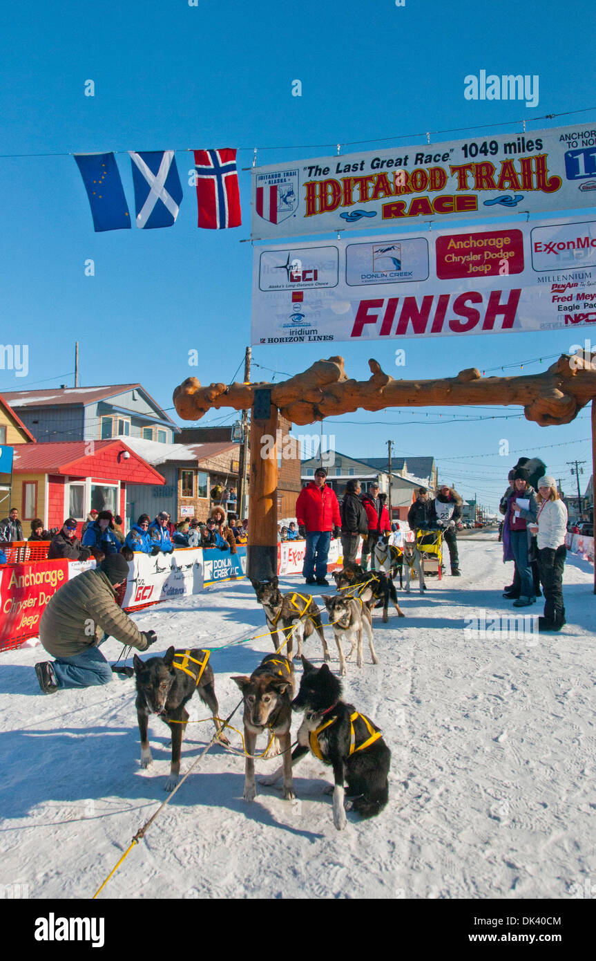 Mar 15, 2011 - Nome, Alaska, USA - HANS GOTT arrives in Nome to claim ...
