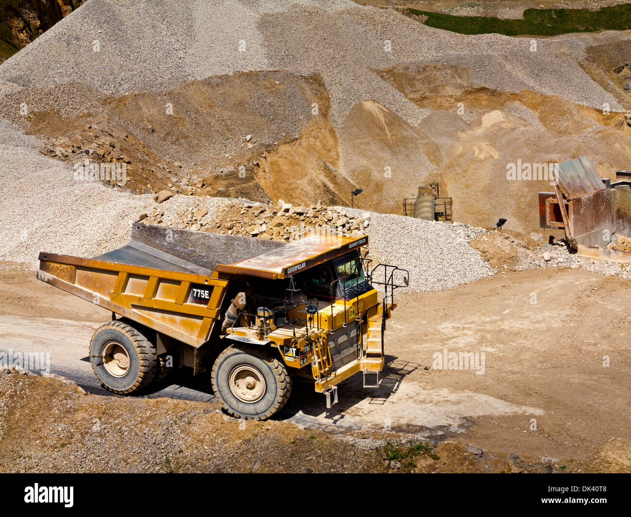 Caterpillar Quarry Truck at used for transporting rocks at Dene Quarry ...