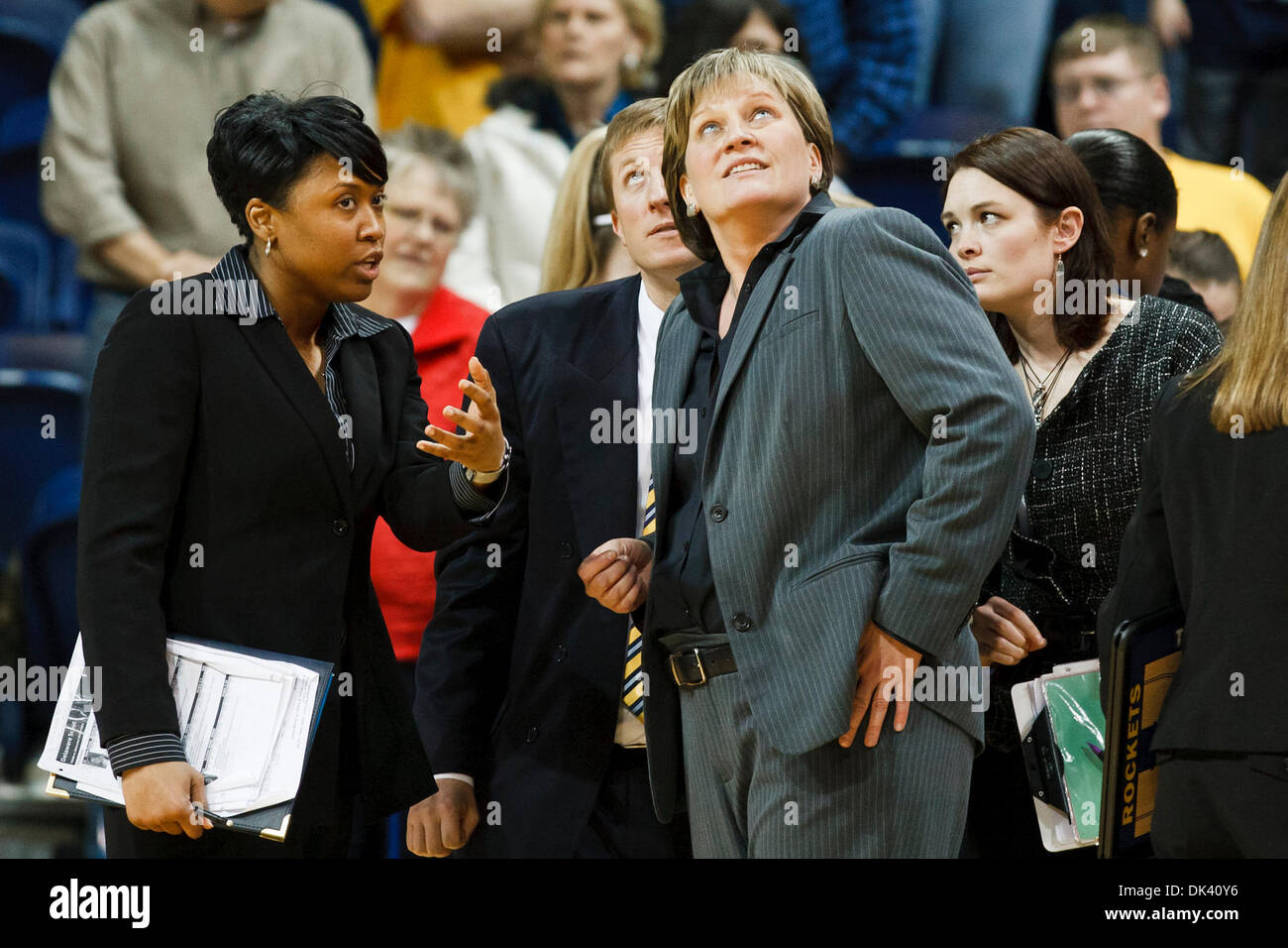 Mar. 16, 2011 - Toledo, Ohio, U.S - Toledo head coach Tricia Cullop and ...