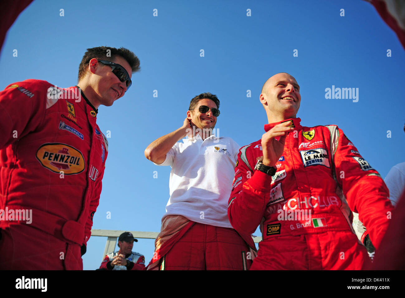 Mar 16, 2011 - Sebring, Florida, U.S. - Ferrari drivers, from left ...