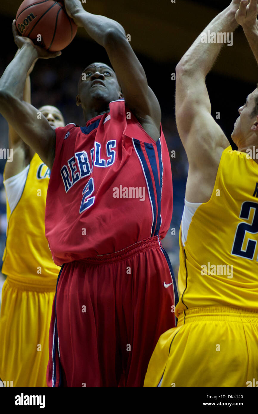 Mar. 16, 2011 - Berkeley, California, U.S - Mississippi Rebels forward ...