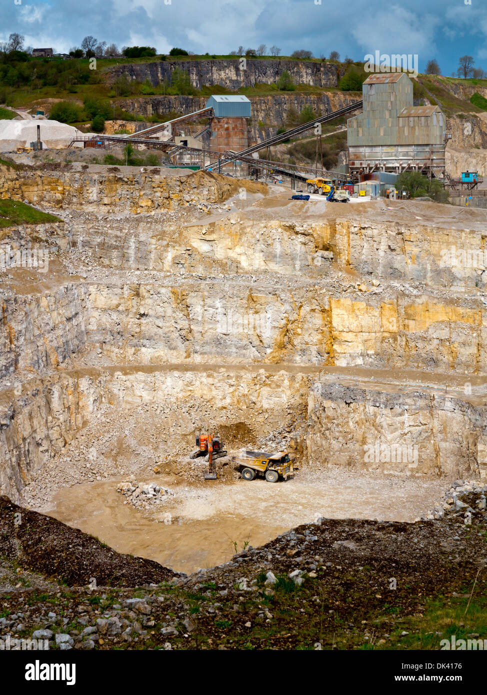 Dene Quarry Cromford Derbyshire England UK operated by Tarmac to ...
