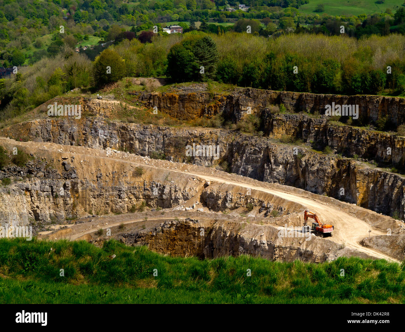 Dene Quarry Cromford Derbyshire England UK operated by Tarmac to ...