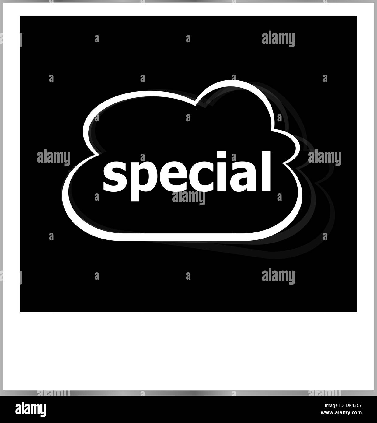 special word business concept, photo frame isolated on white Stock ...