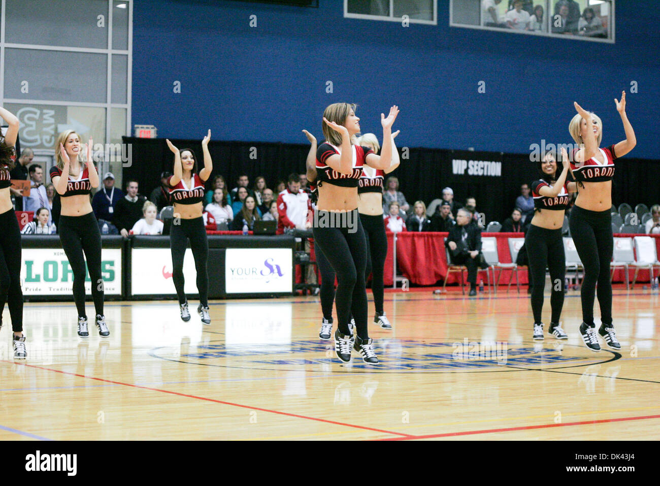 Mar. 19, 2011 - Oshawa, Ontario, Canada - The Toronto Raptor's Dance ...