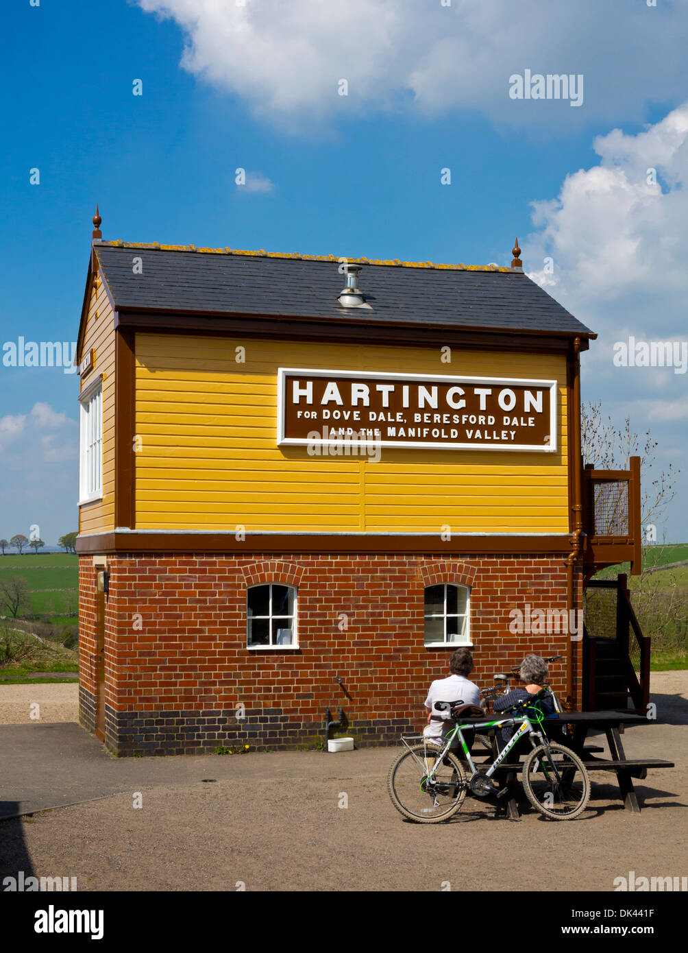Hartington Signal Box on the Tissington Trail a disused railway line ...