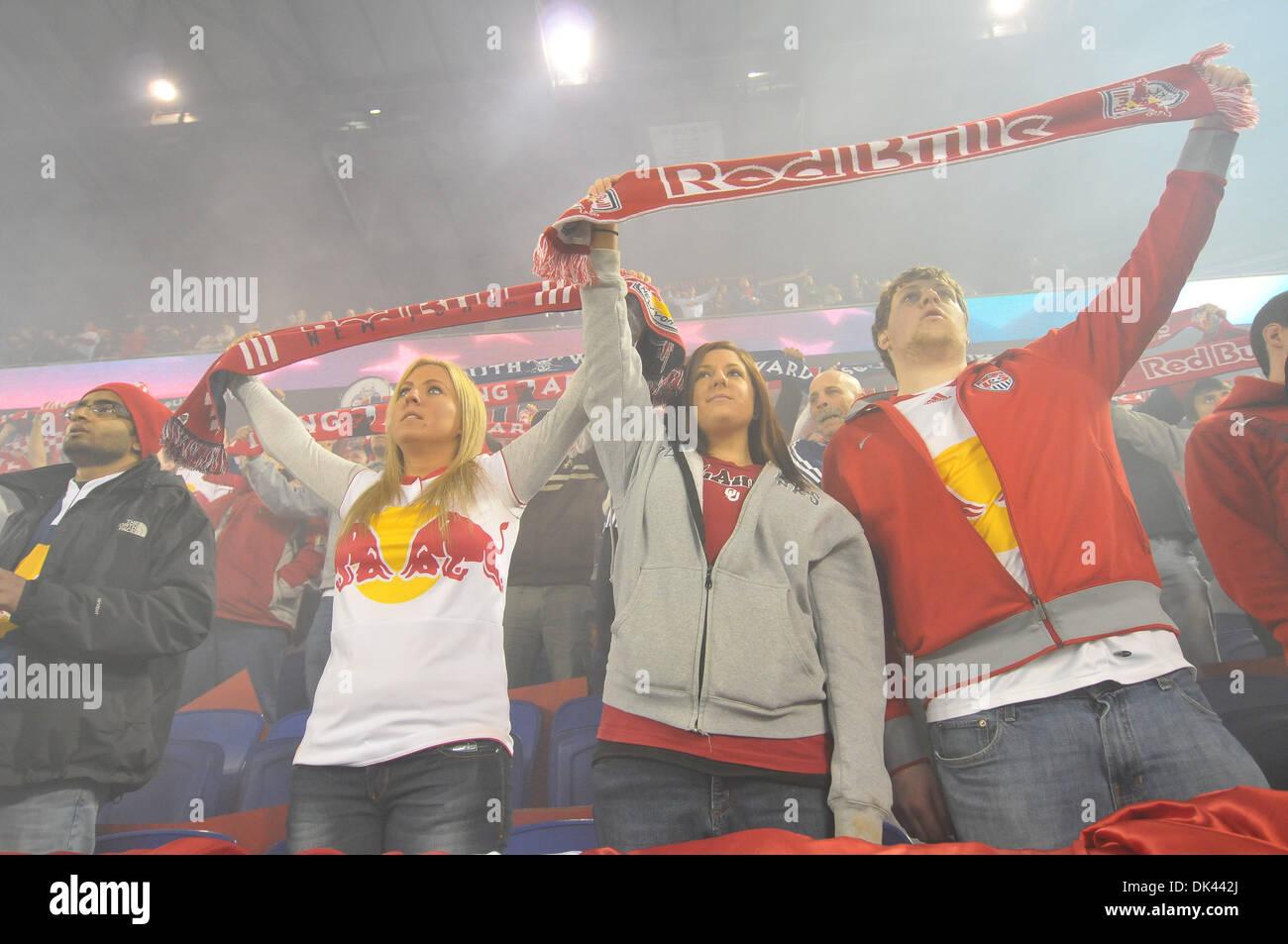 Mar. 19, 2011 - Harrison, New Jersey, U.S - Red Bull fans sing at Red ...