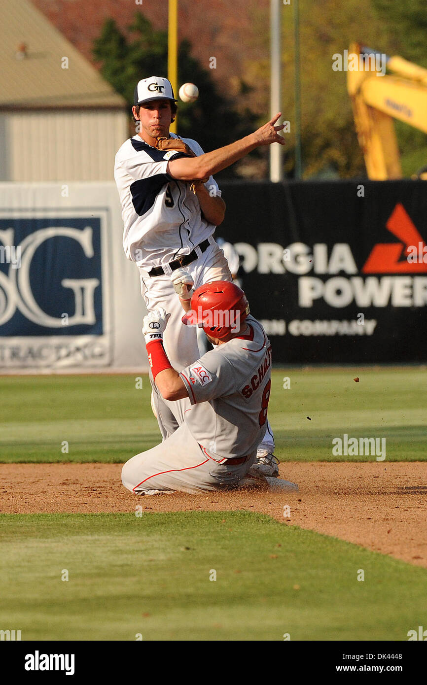 Mar. 19, 2011 - Atlanta, Georgia, U.S - Georgia Tech infielder Jacob ...
