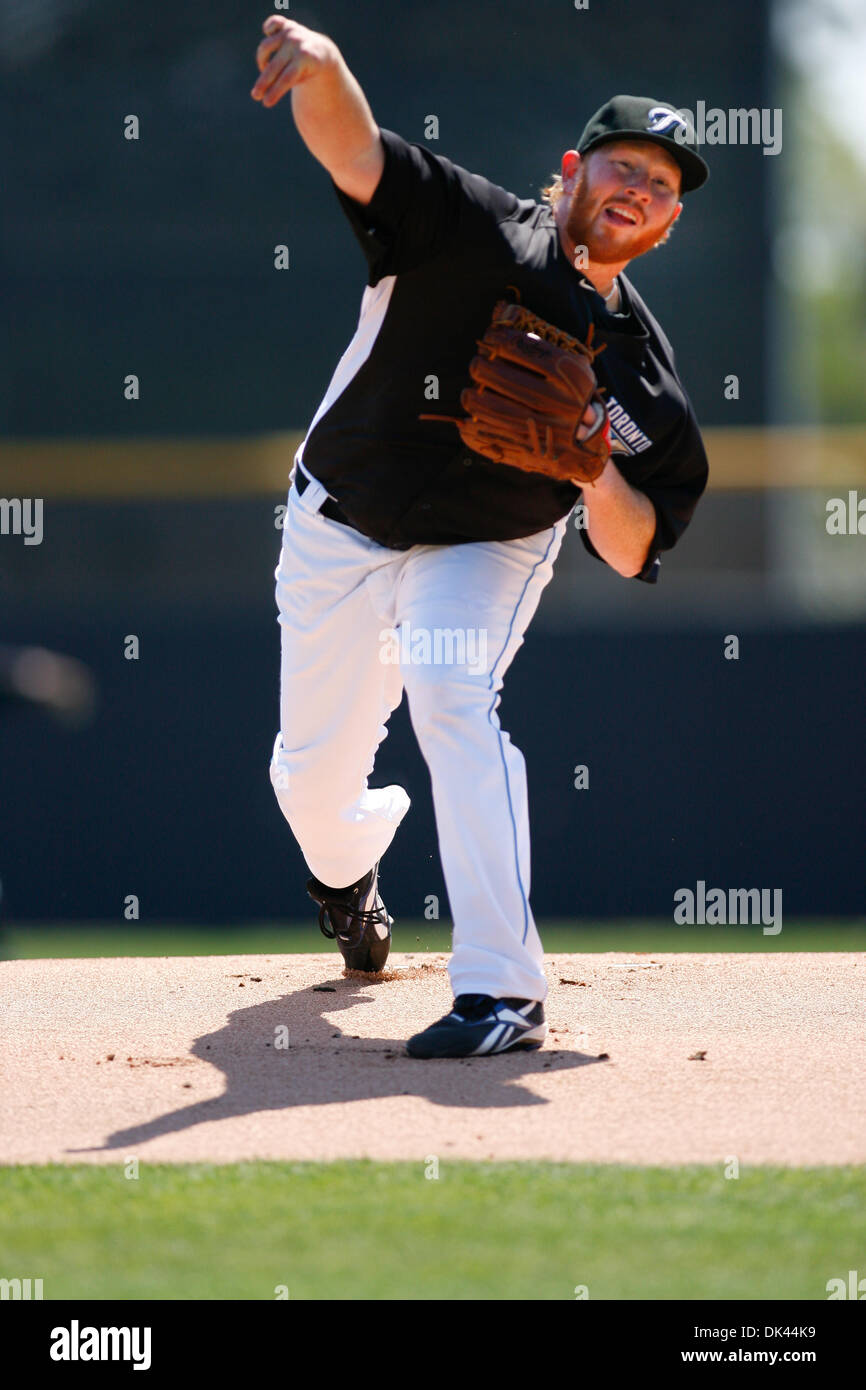Mar. 20, 2011 - Dunedin, Florida, U.S - Toronto Blue Jays starting ...