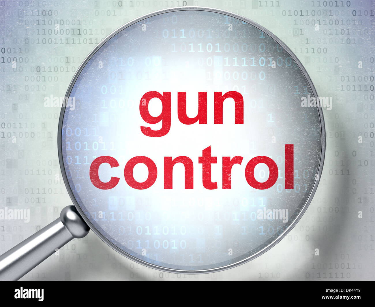 Protection concept: Gun Control with optical glass Stock Photo - Alamy