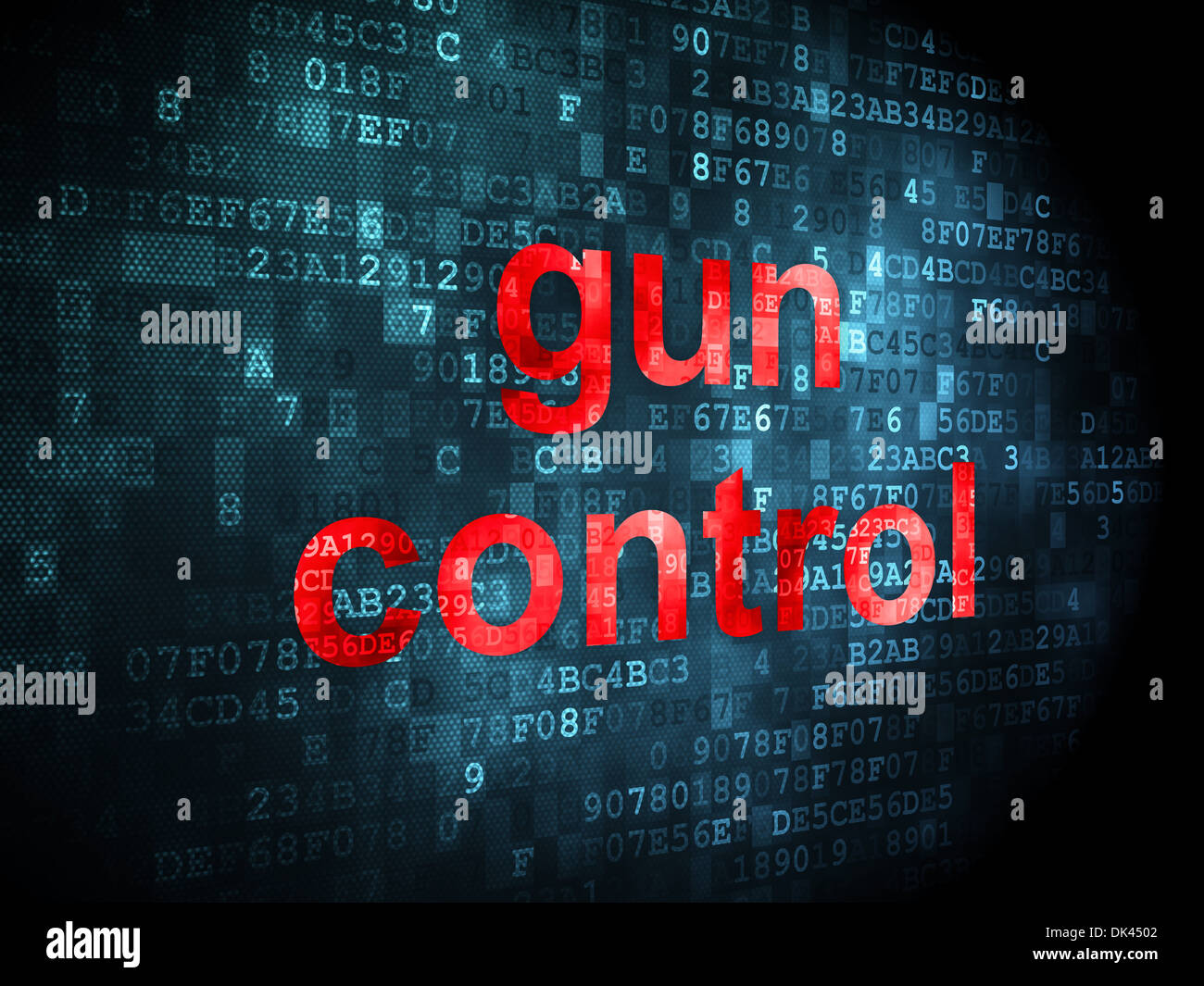 Safety concept: Gun Control on digital background Stock Photo - Alamy