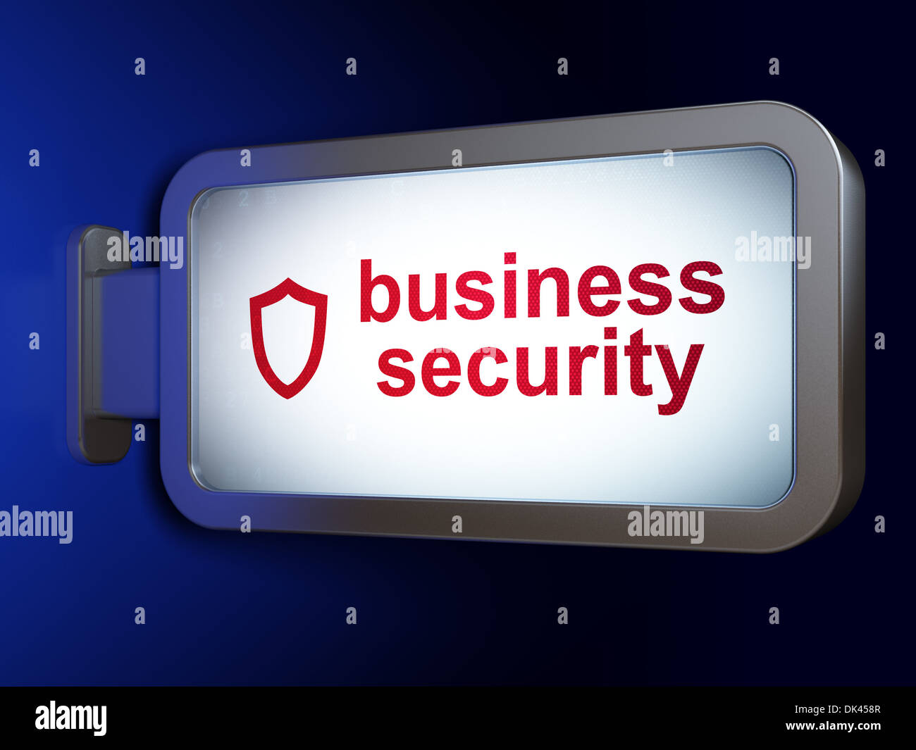 Protection concept: Business Security and Contoured Shield on bi Stock ...