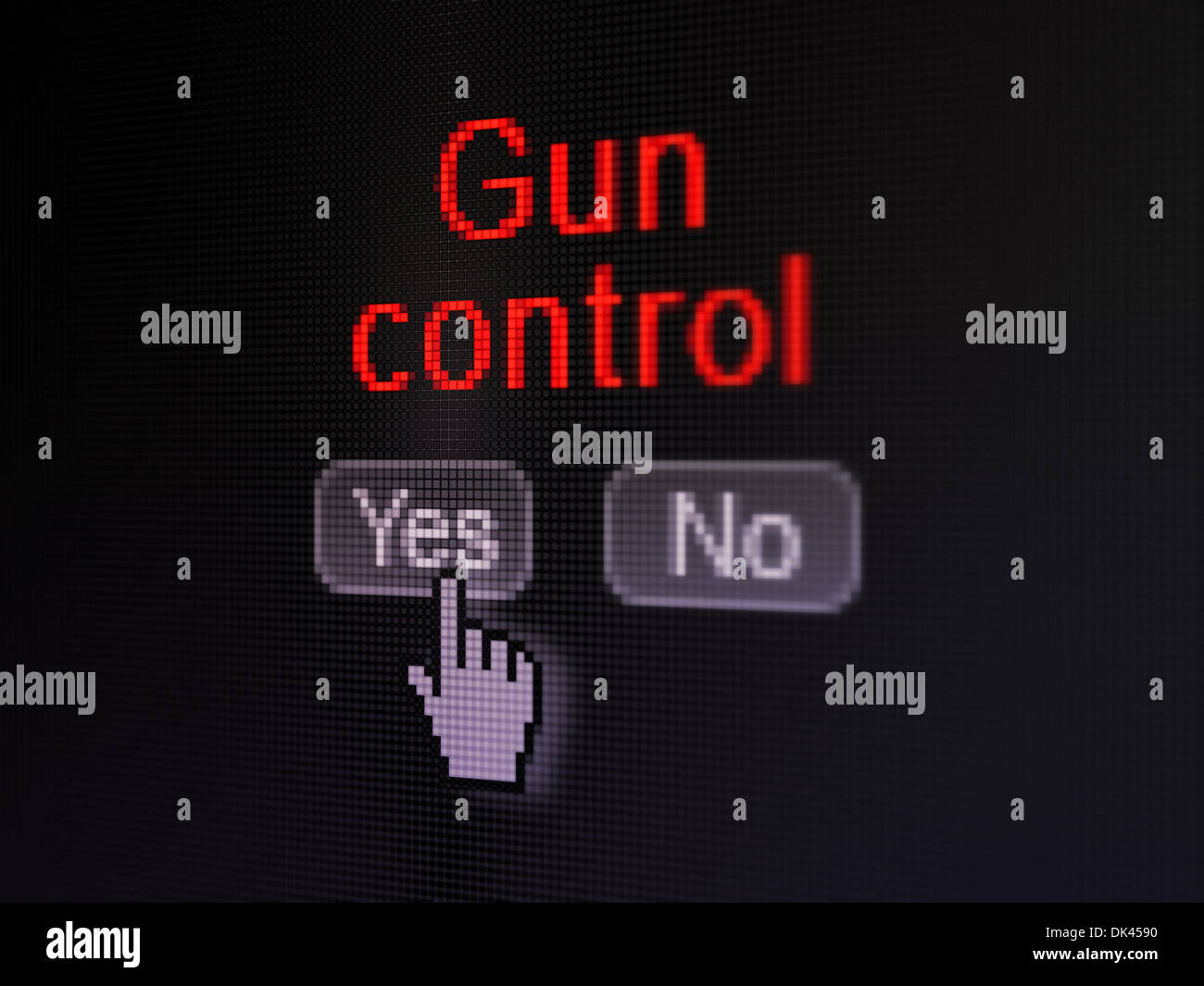 Safety concept: Gun Control on digital computer screen Stock Photo - Alamy