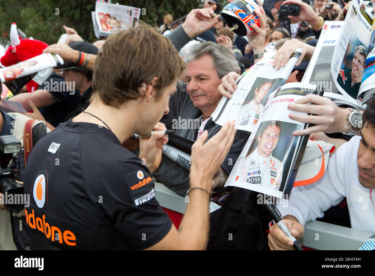 March 26, 2011 - Melbourne, Australia - Autograph signing for fans at ...