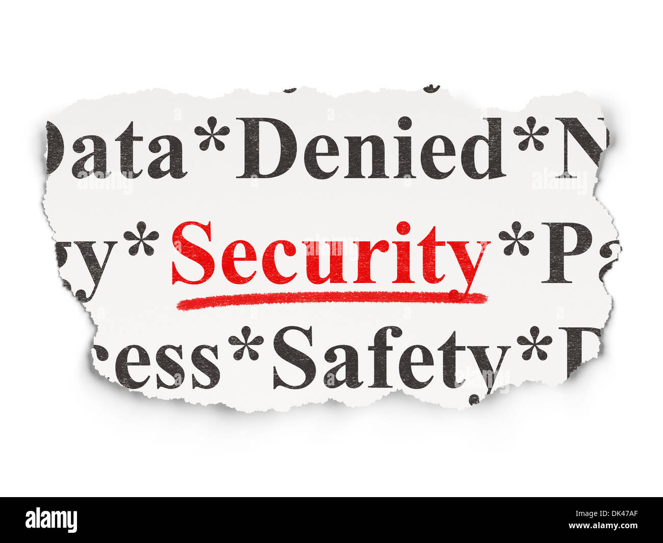 Safety concept: Security on Paper background Stock Photo - Alamy