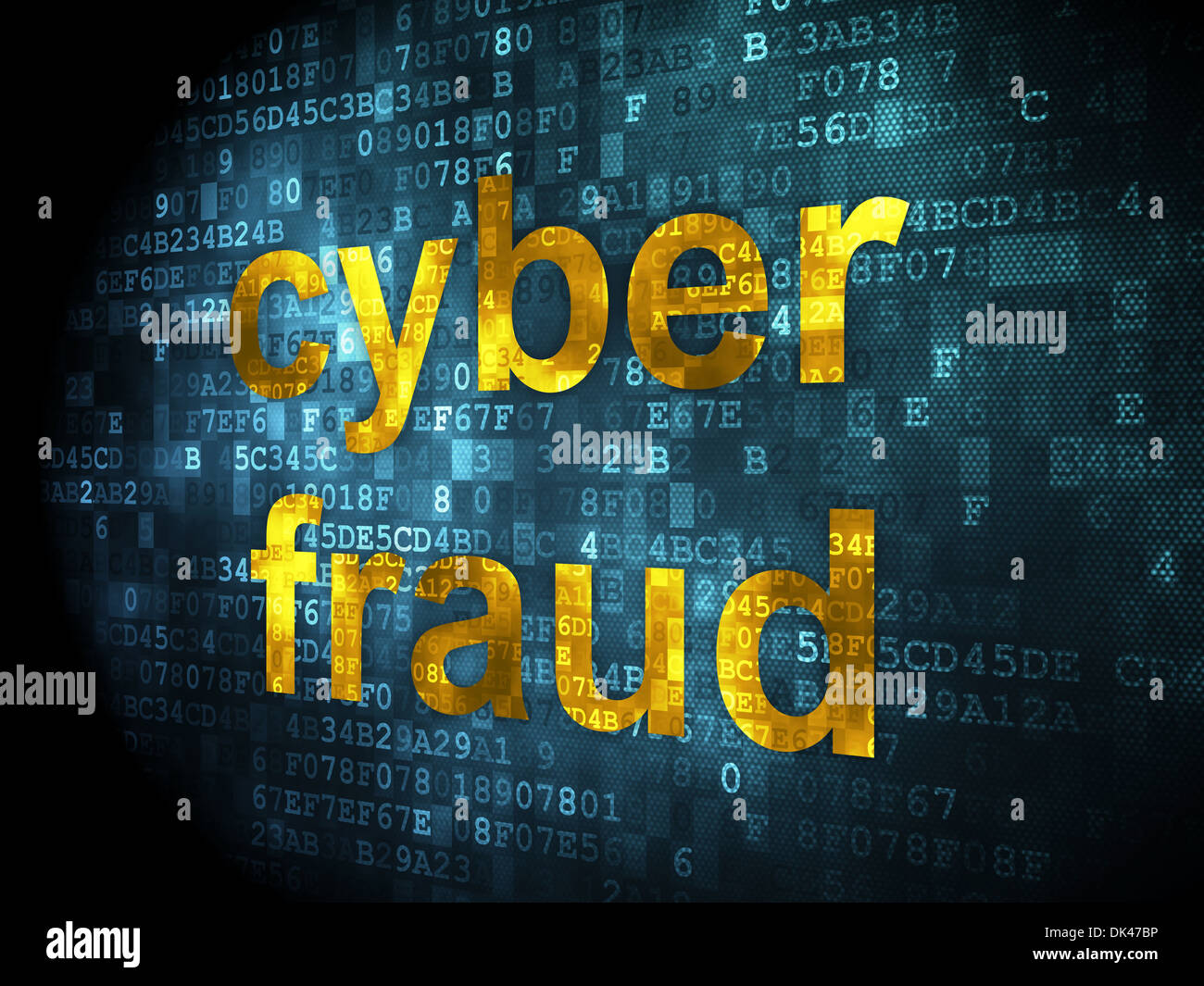 Safety concept: Cyber Fraud on digital background Stock Photo - Alamy