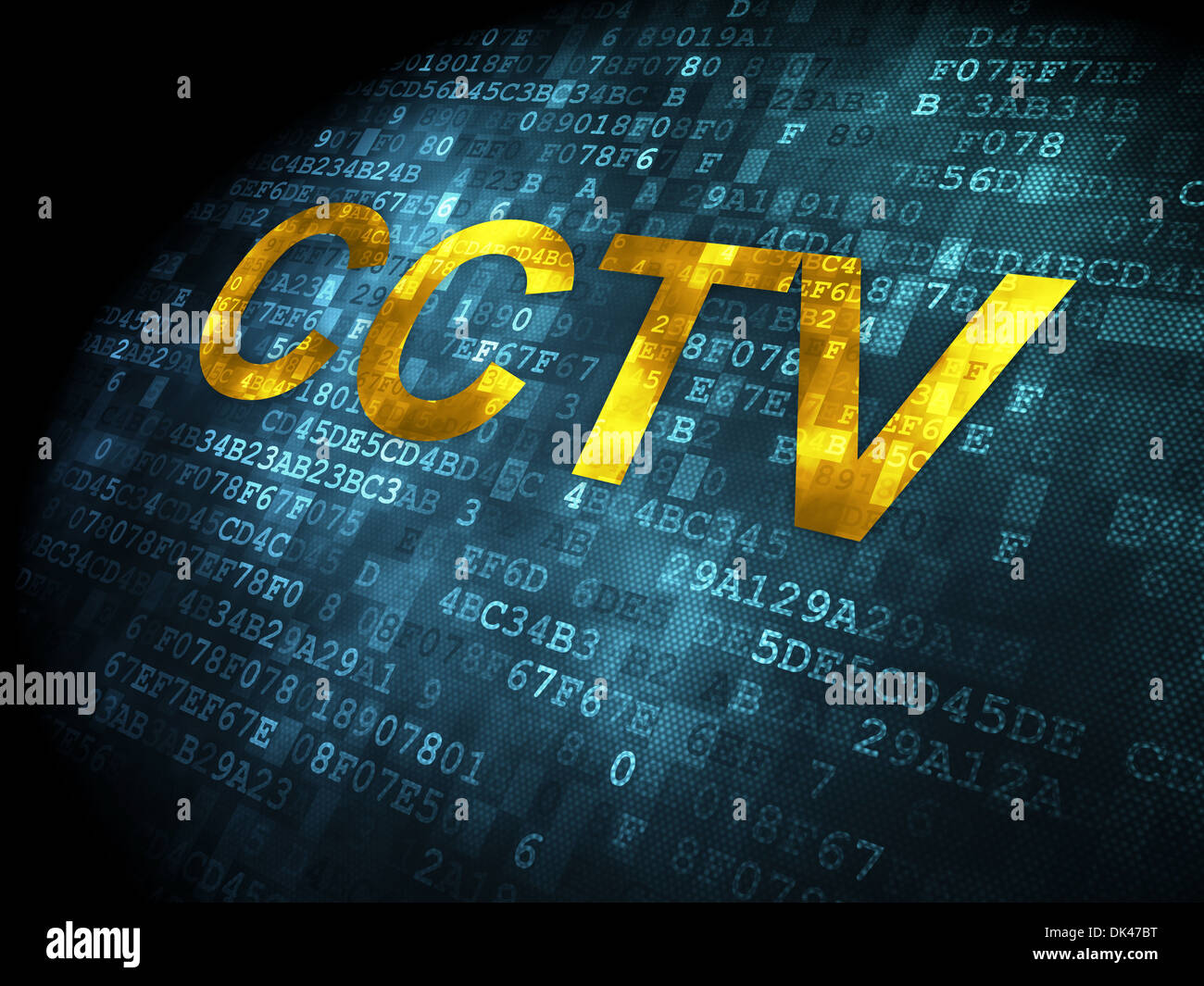Protection concept: CCTV on digital background Stock Photo - Alamy