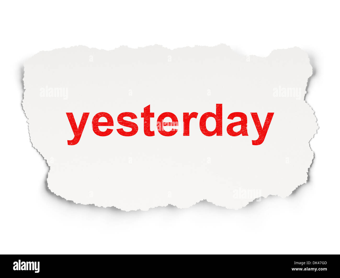 Timeline concept: Yesterday on Paper background Stock Photo - Alamy