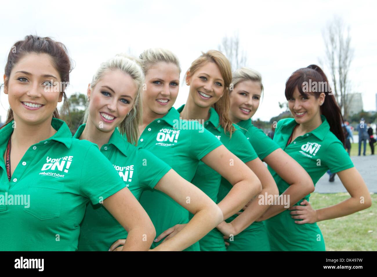 Australia grid girls hi-res stock photography and images - Alamy