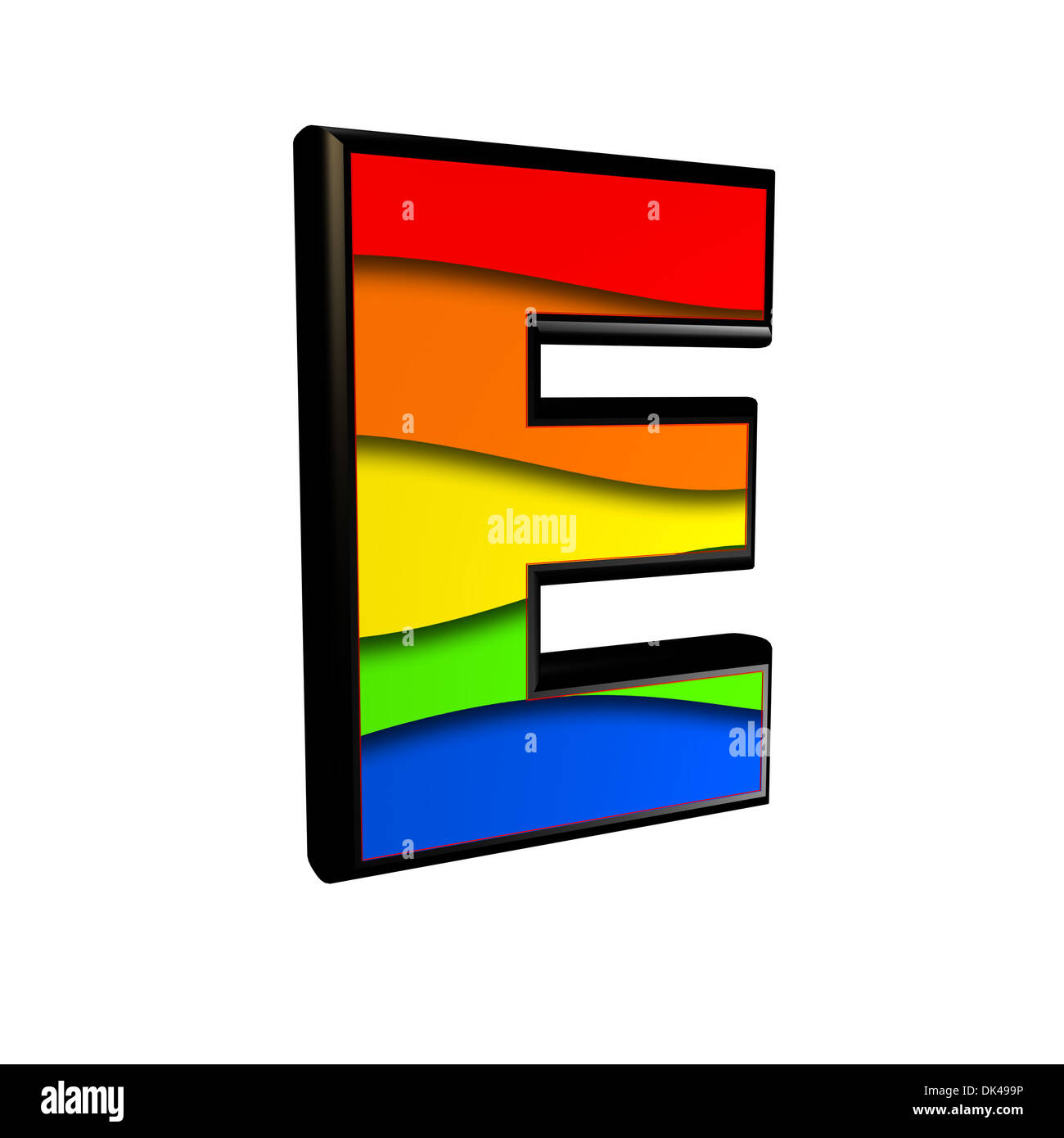 Letter e and rainbow hi-res stock photography and images - Alamy