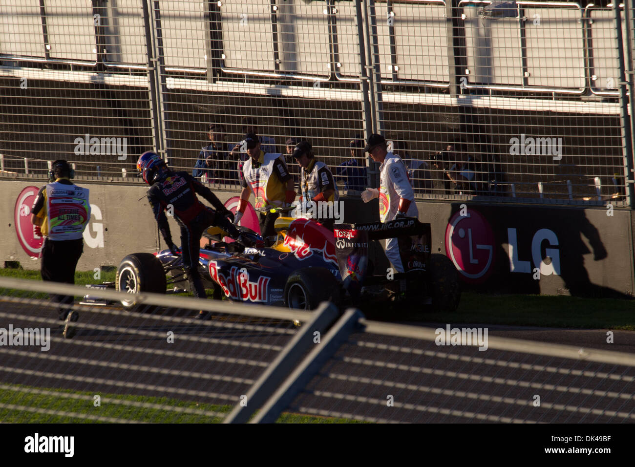 2011 Australian Formula 1 Grand Prix. MARK WEBBER (Australia) of Red ...