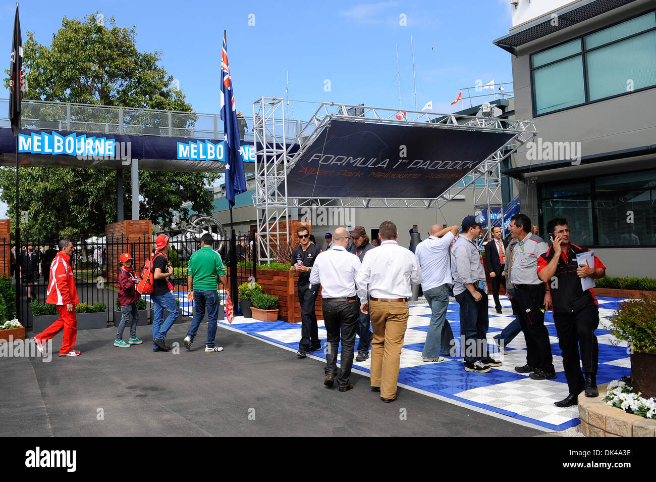 Mar. 27, 2011 - Melbourne, Victoria, Australia - Entry to the F1 ...
