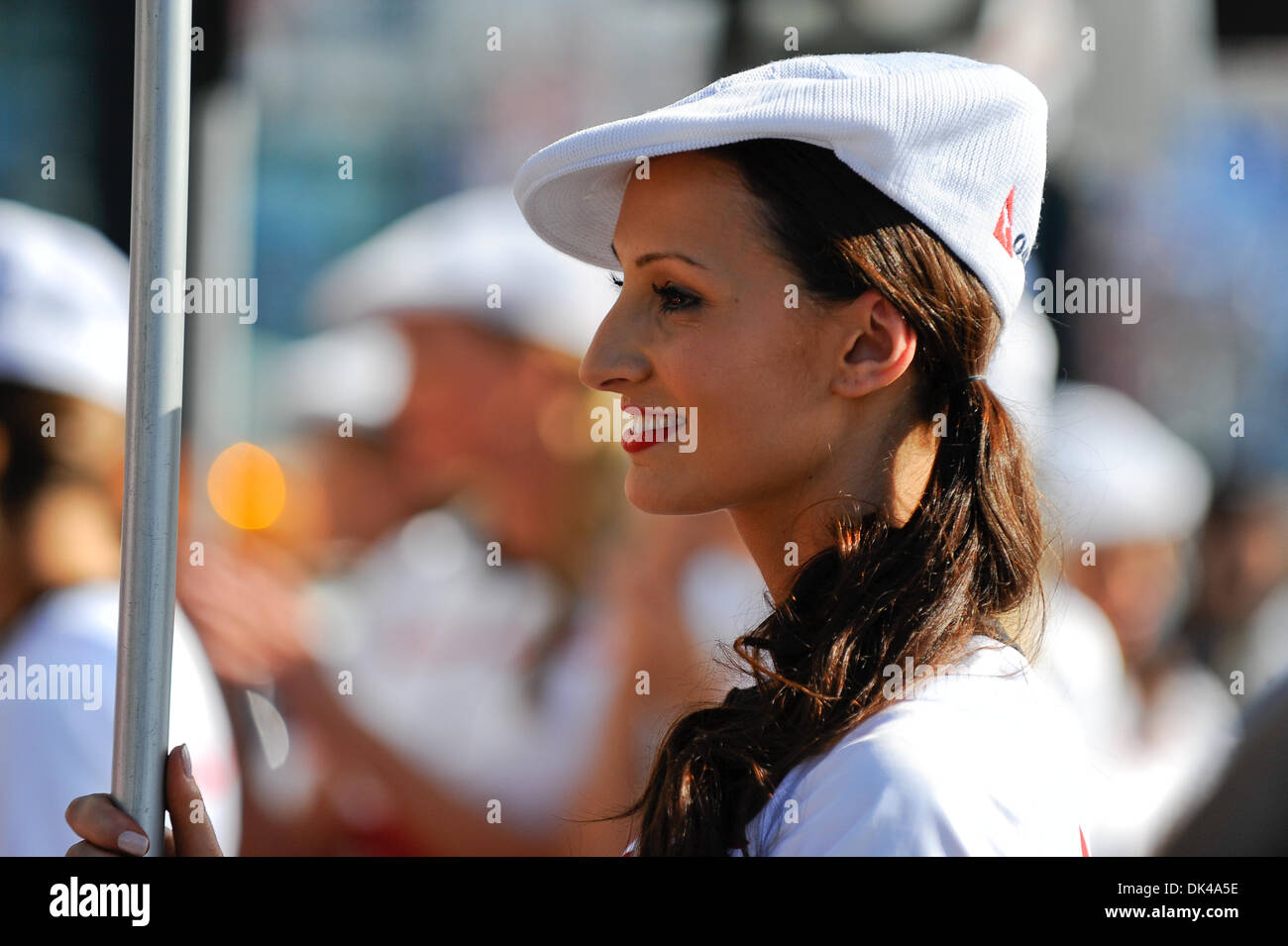 Grid girls australian grand prix albert park hi-res stock photography ...