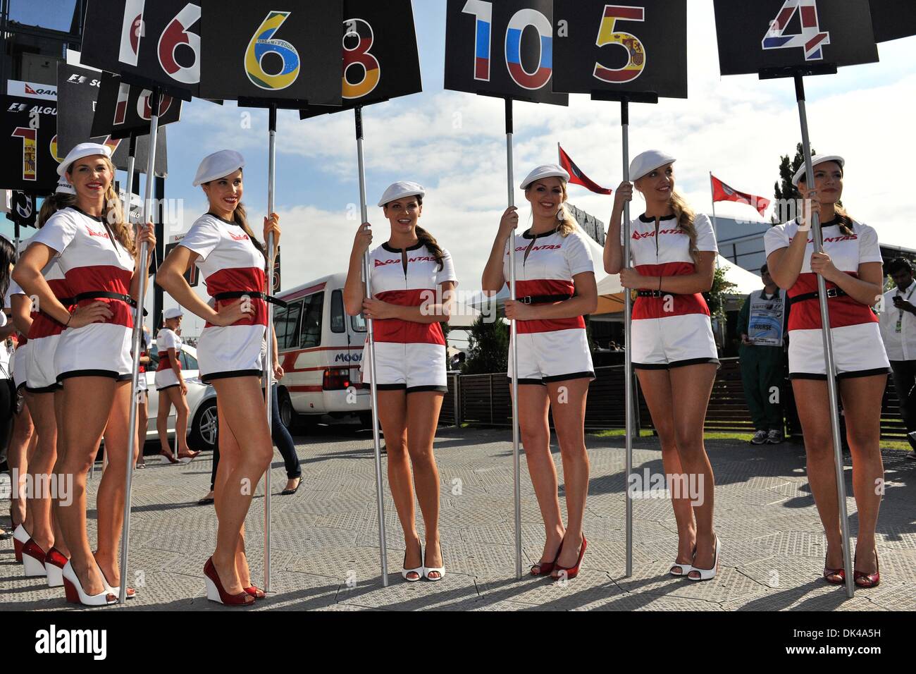Australia grid girls hi-res stock photography and images - Alamy