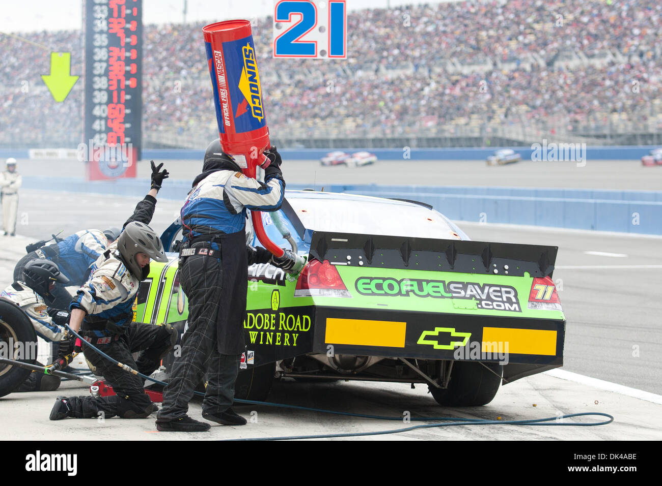 Mar. 27, 2011 - Fontana, California, U.S - Andy Lally driver of the #71 ...