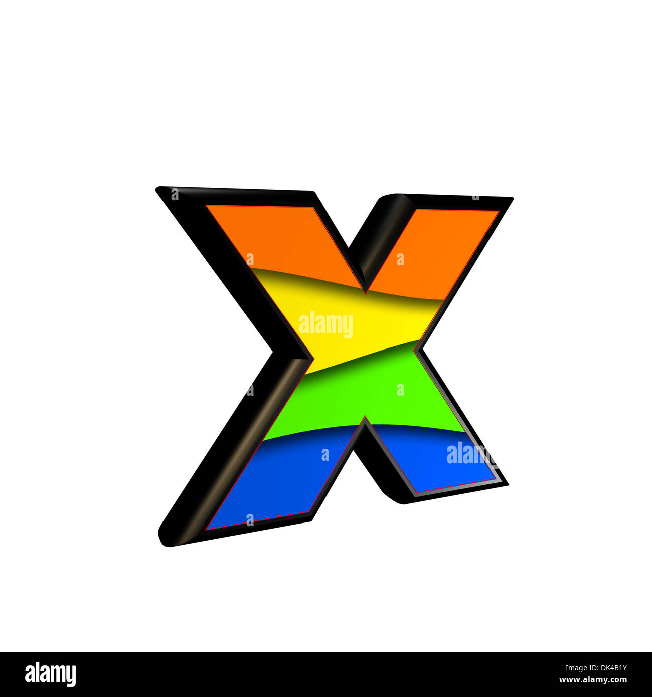 Letter x colored symbol hi-res stock photography and images - Alamy