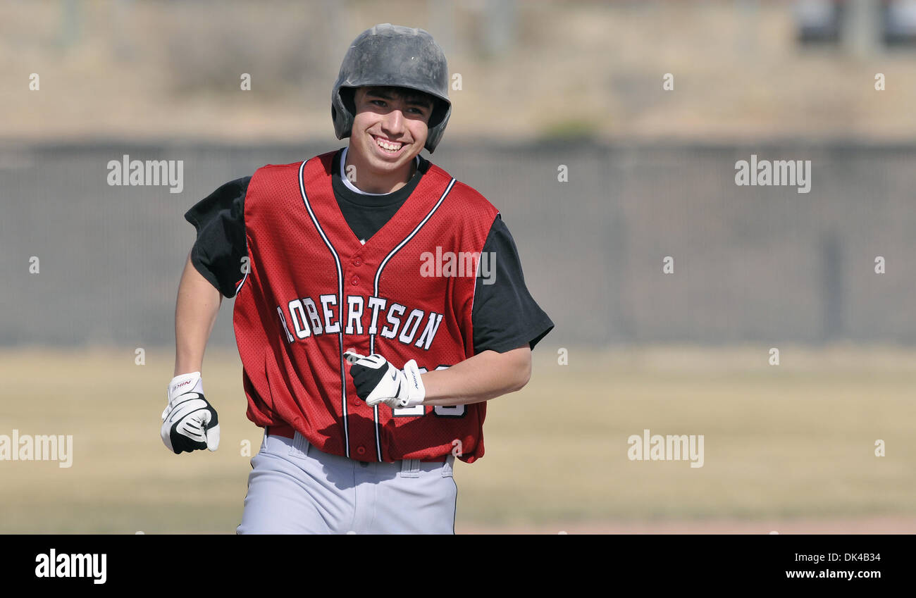 Mar. 29, 2011 - U.S. - Robertson High School's Ryan Tafoya smiles as he ...